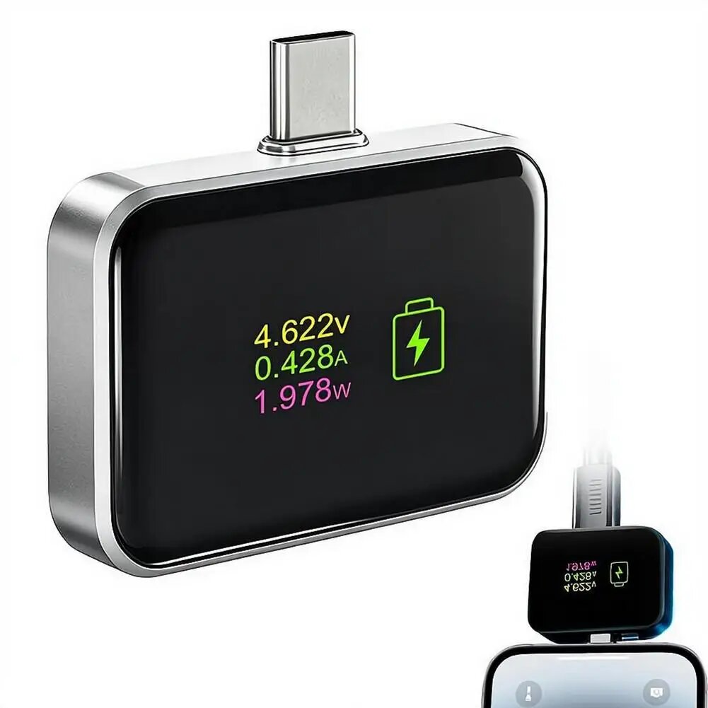 Зарядное Устройство USB-C 140 Вт С Цифровым Дисплеем, Компактное, С Интеллектуальным Отключением, A