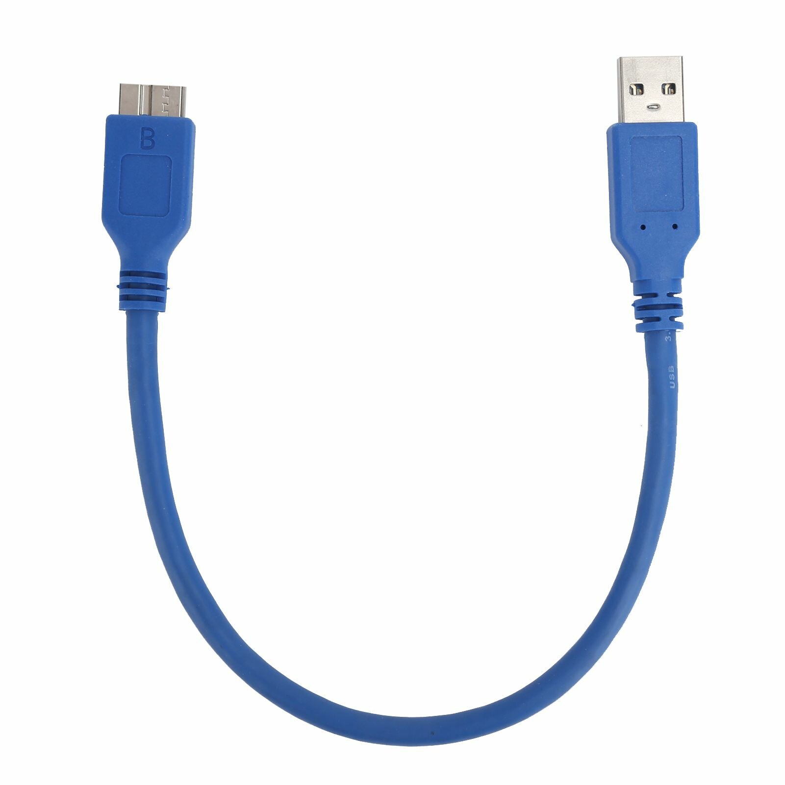 Кабель USB 3.0 A Micro B, 0,3 метра, высокоскоростная передача данных 5 Гбит/с, адаптер для внешнего жесткого диска, синий, прочный кабель для передачи данных