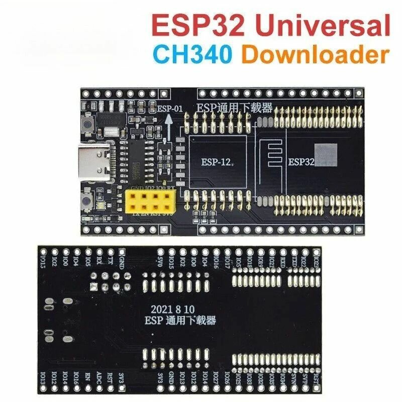 ESP8266 ESP32-WROVER Плата разработки Тестовый программатор Загрузчик сокетов для ESP-01 ESP01S ESP12 ESP32 Адаптер CH340 программатор CH340 сокет ESP-01 сокет ESP12
