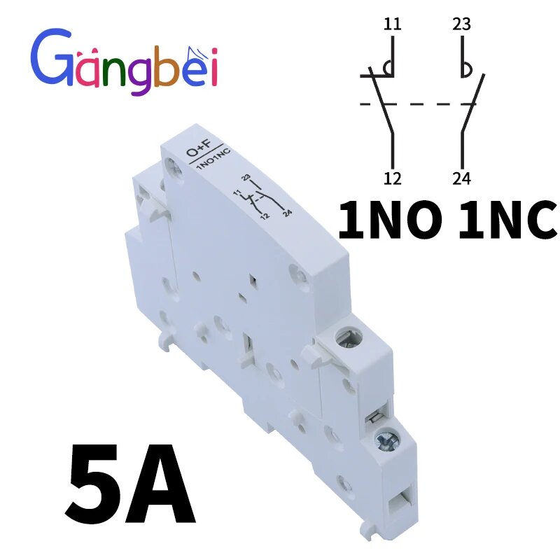 Модульный бытовой контактор Gangbei iCT 220В 16А 20А 25А Auxiliary 1NO 1NC