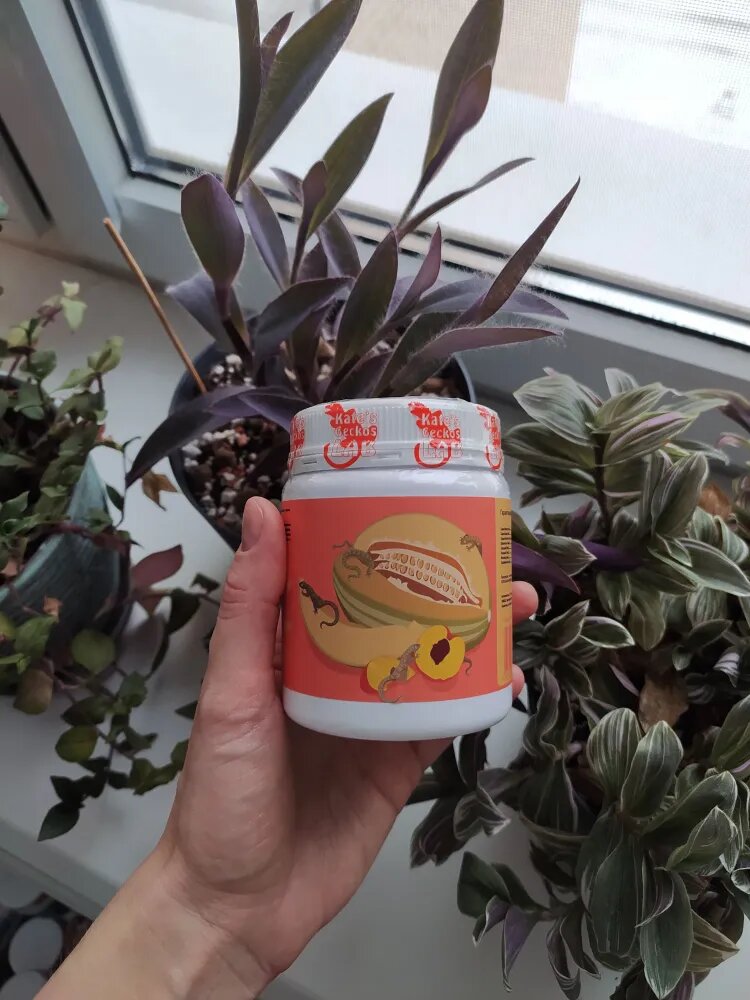 Kates Geckos Lab Пюре для рептилий со вкусом персика и дыни