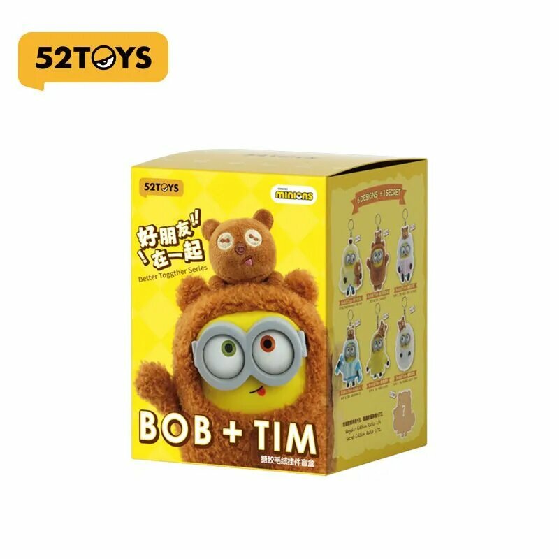 Фигурка-брелок 52TOYS Bob + Tim, серия Лучшие друзья , слепая коробка, 6 обычных + 1 секретная версия
