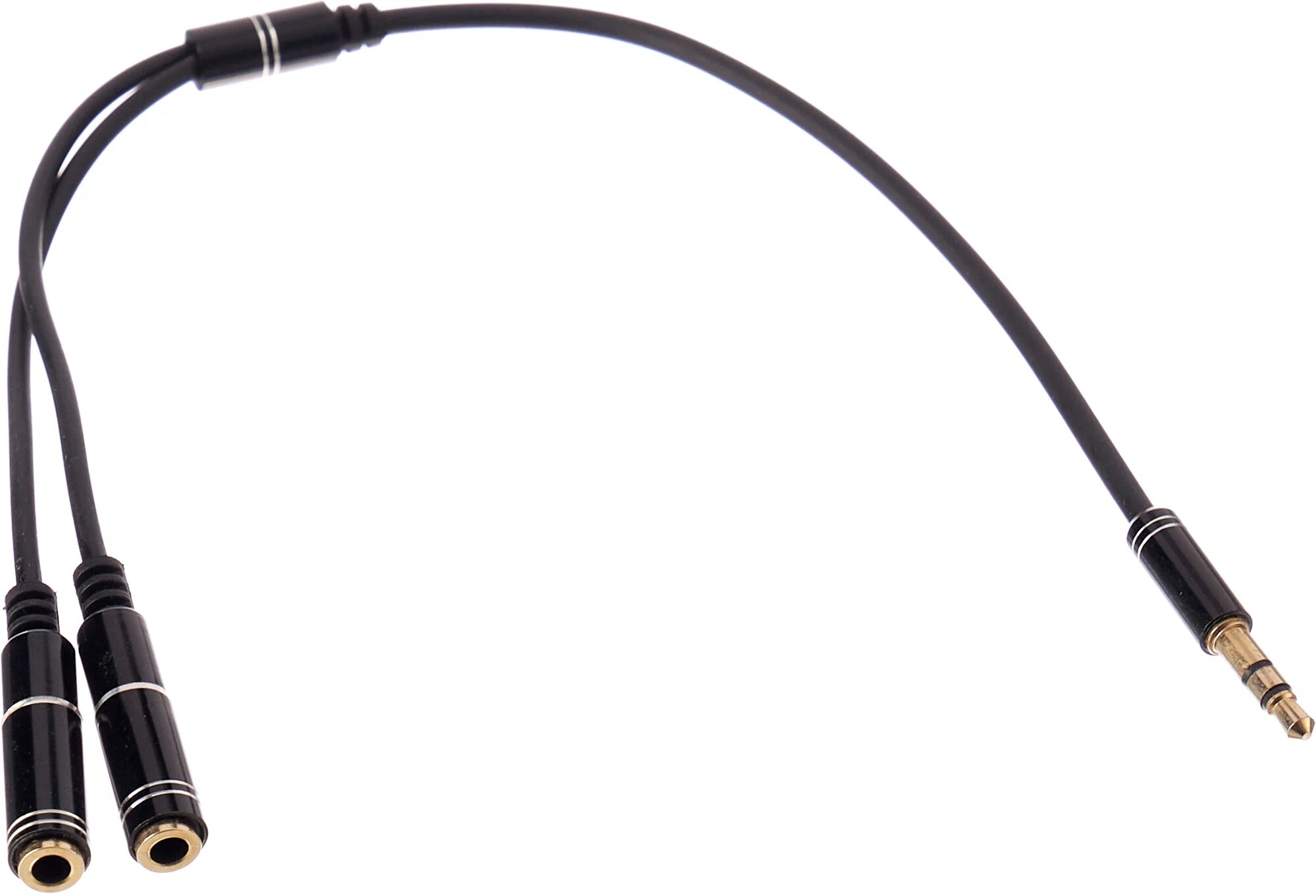 Кабель Audio MiniJack(m) - 2*MiniJack(f) 0.2м Cablexpert черный