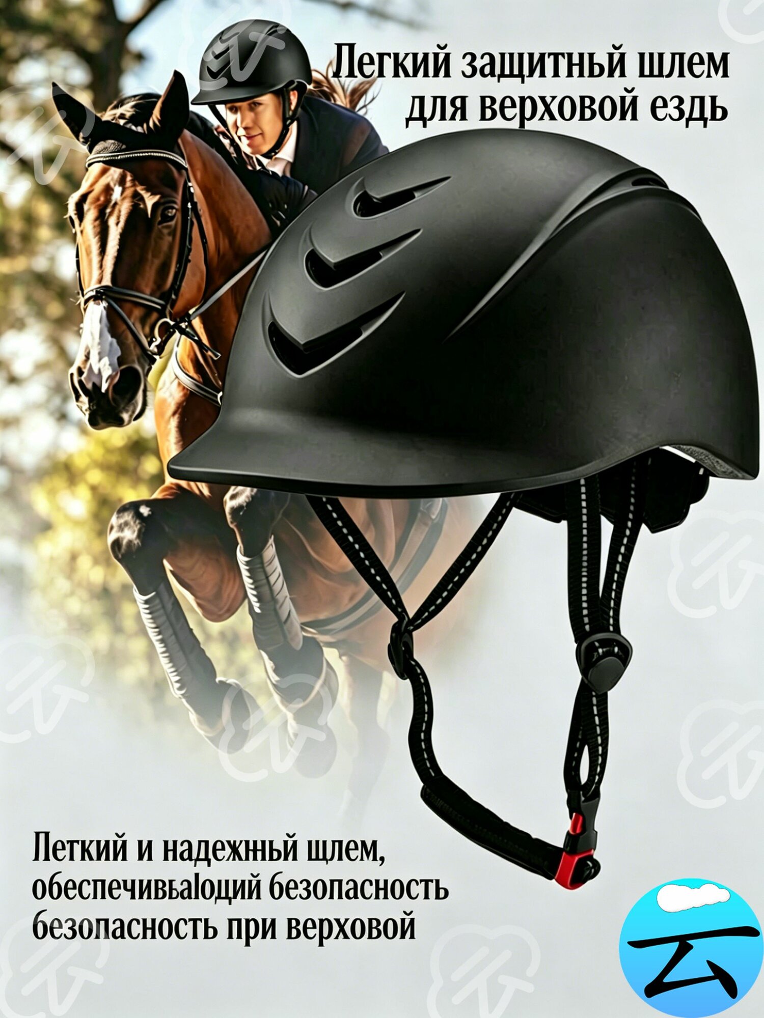 Шлем для верховой езды, размер: 53-58 конный спорт верховая езда