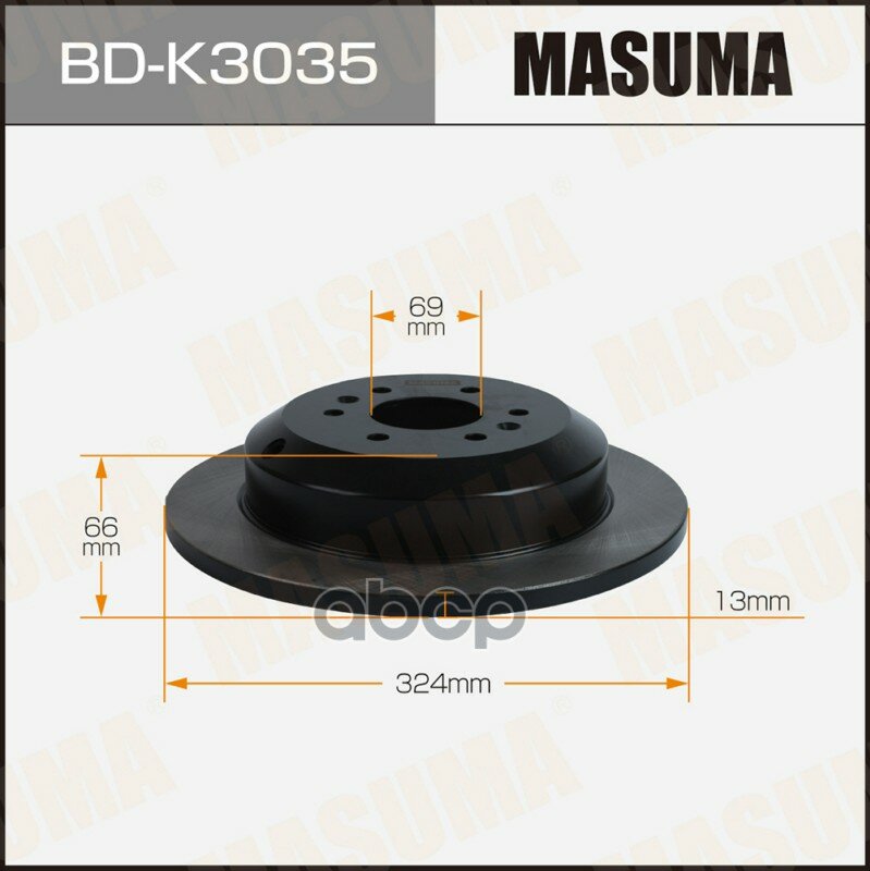 Диск тормозной Masuma арт. BD-K3035