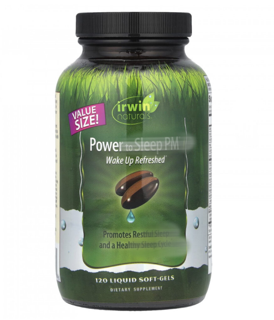 Irwin Naturals Power to Slep PM, 120 мягких желатиновых капсул с жидкостью из США