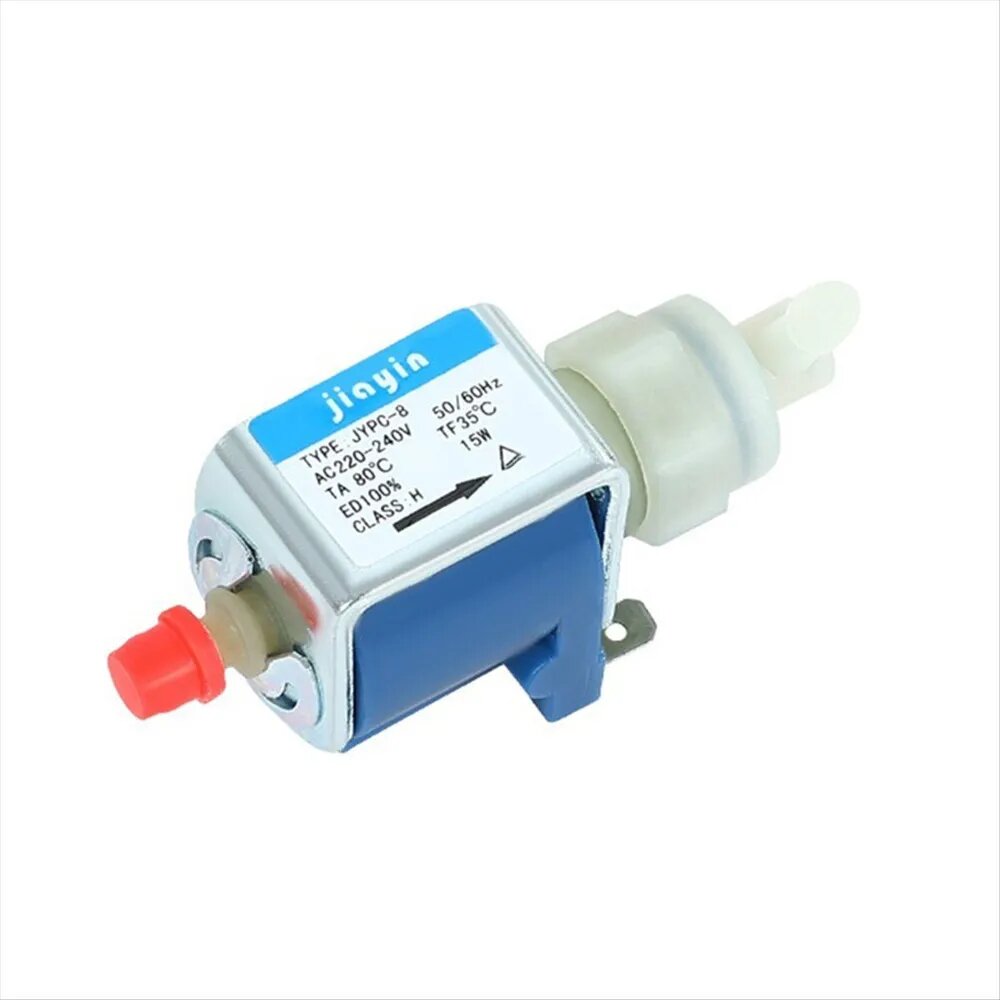 Электромагнитный насос Jiayin JYPC-8 220V 15W. Замена Aries Pump, Sankyo KIN39601. Для паровой швабры/отпаривателя и кофемашины
