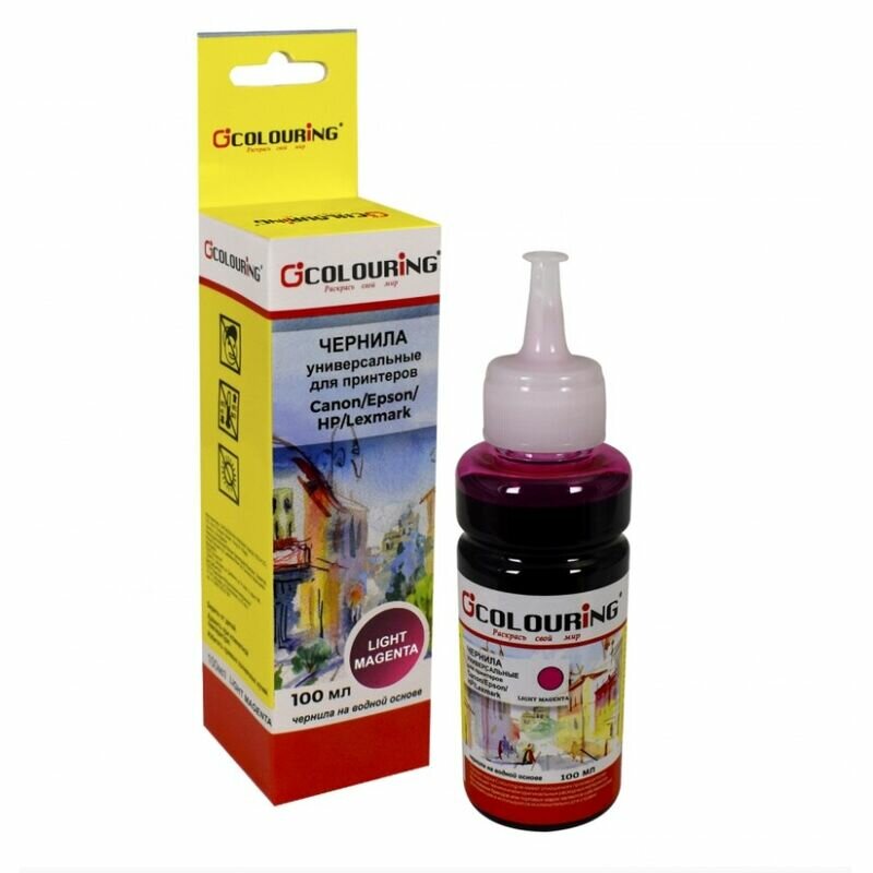 Чернила для Canon/Epson/HP/Lexmark 100 мл Colouring светло-пурпурные