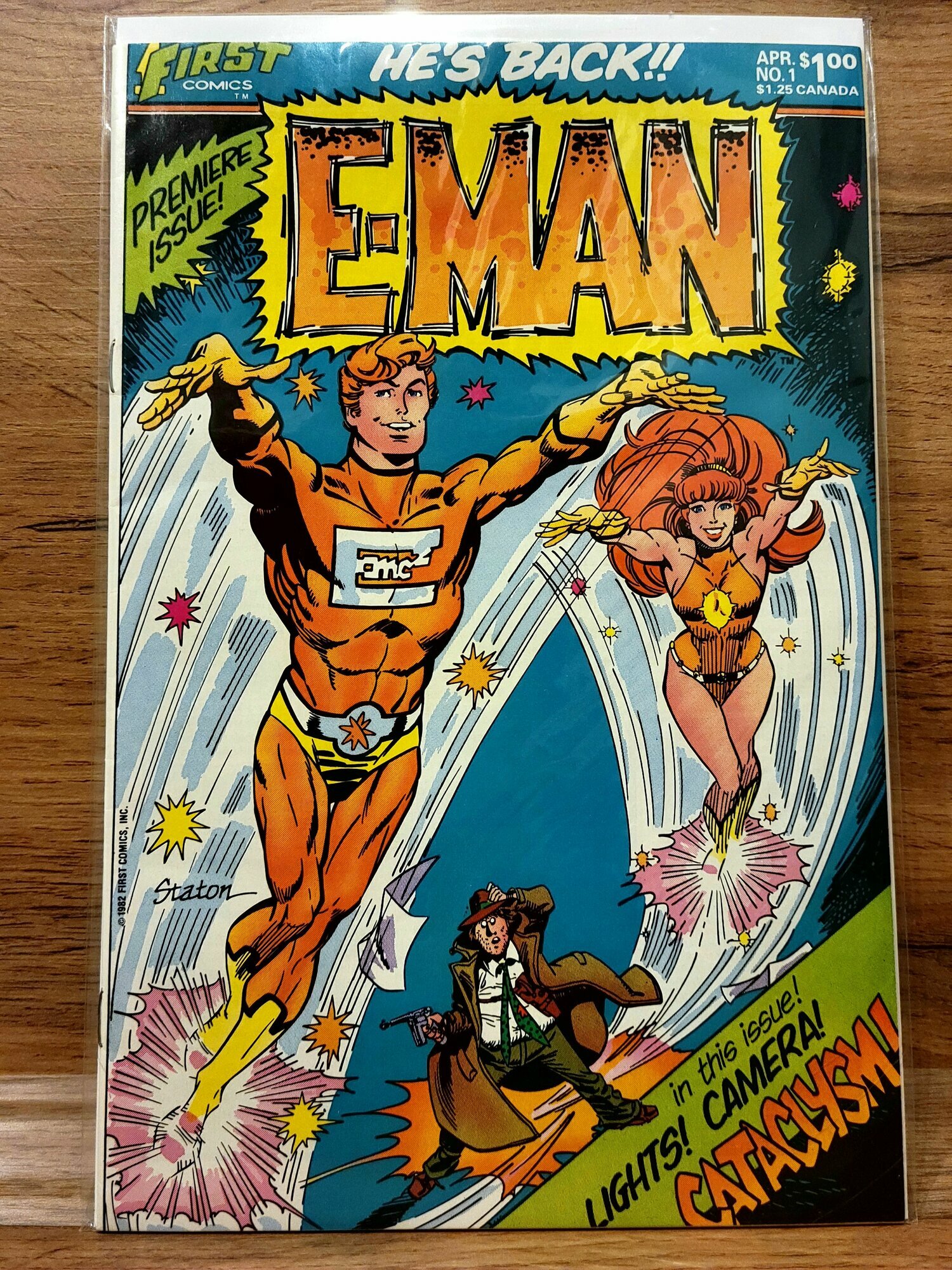 Ретро Комикс E Man #1. 1983 Год.