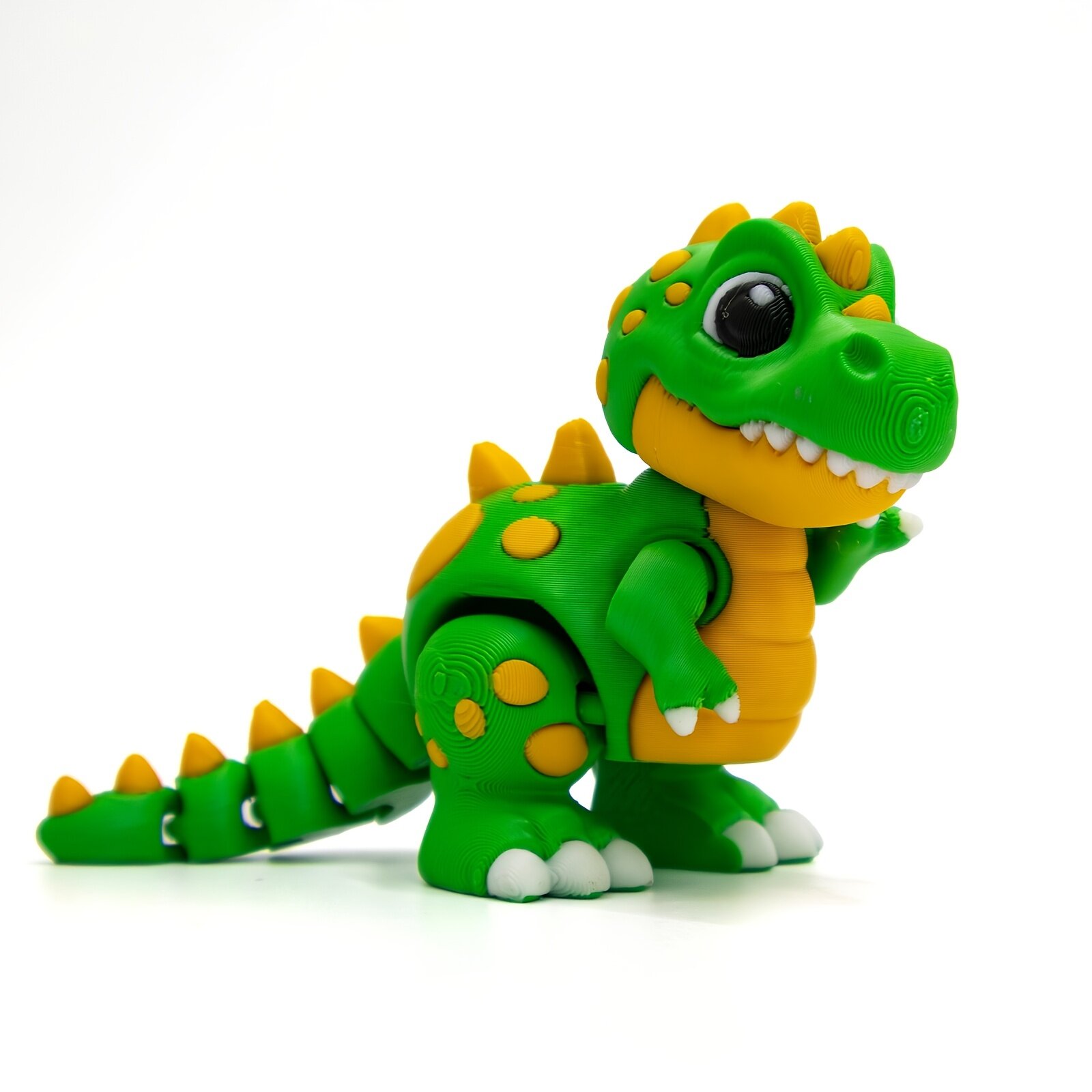 Фигурка-игрушка маленького динозавра T-Rex в стиле чиби, Q-версия, 3D-печатная, полностью подвижная, с разноцветными подвижными руками и носом, для коллекционеров