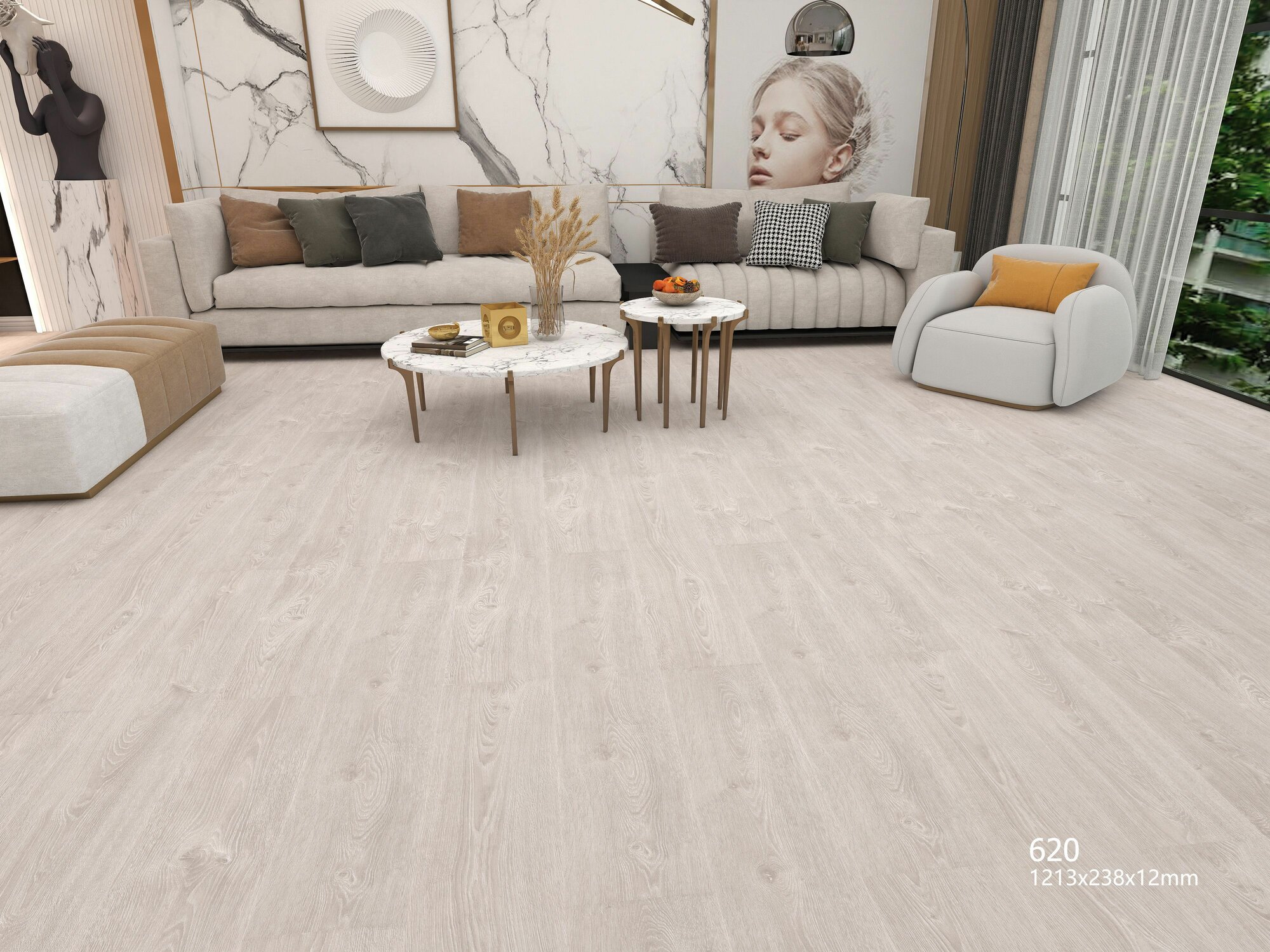 Ламинат Floorwood Bigcity Wax Дуб Боко 34 класс 12 мм толщина (1.73 кв. м.)