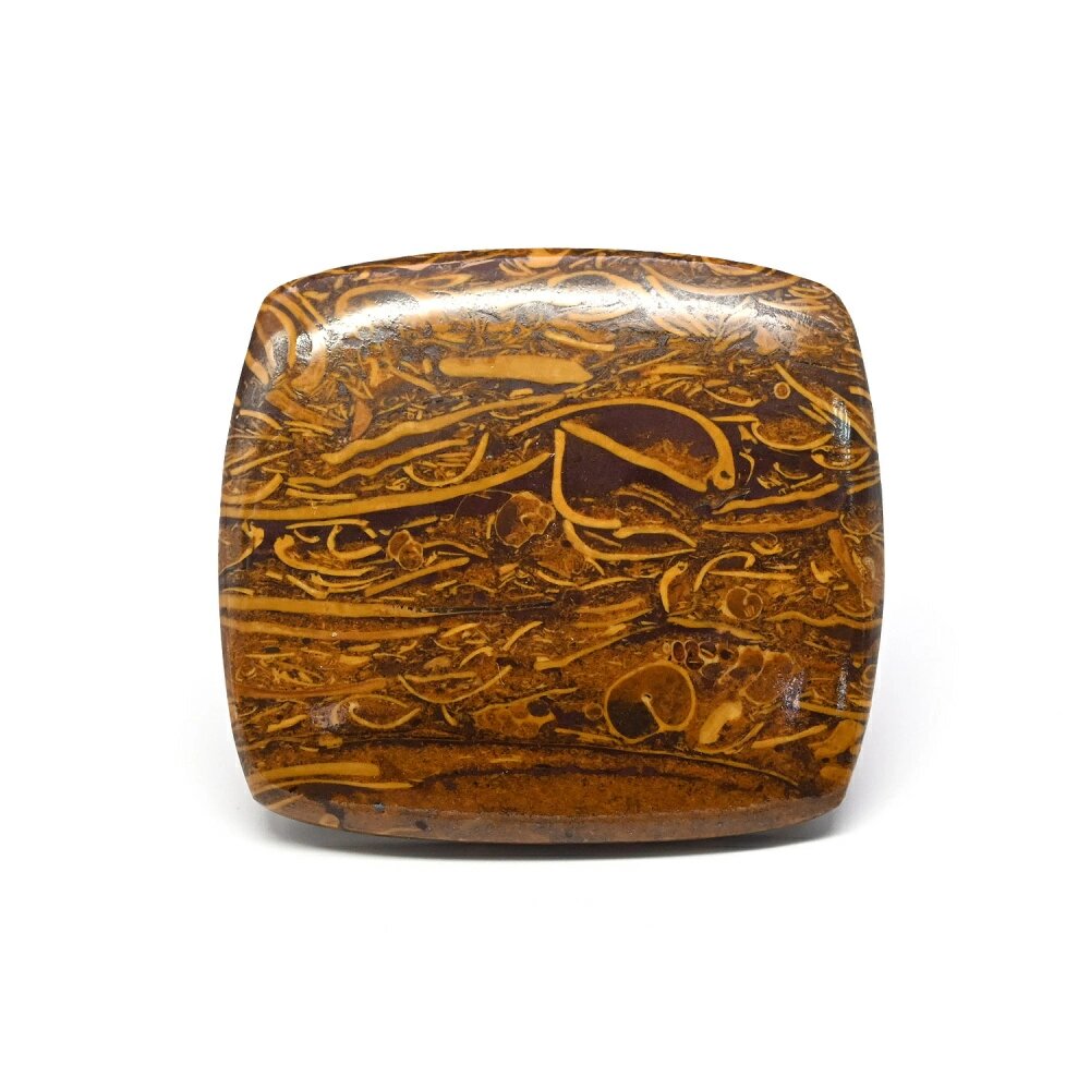 Кабошоны из яшмы змеиной (мариам) форма прямоугольник, 37*34*5мм