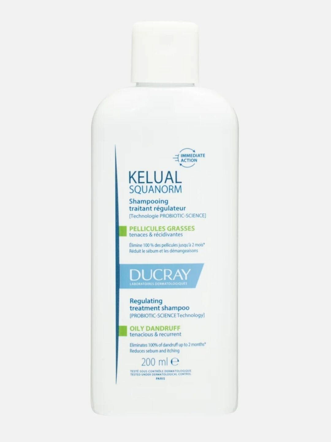 Шампунь против жирной перхоти DUCRAY kelual squanorm