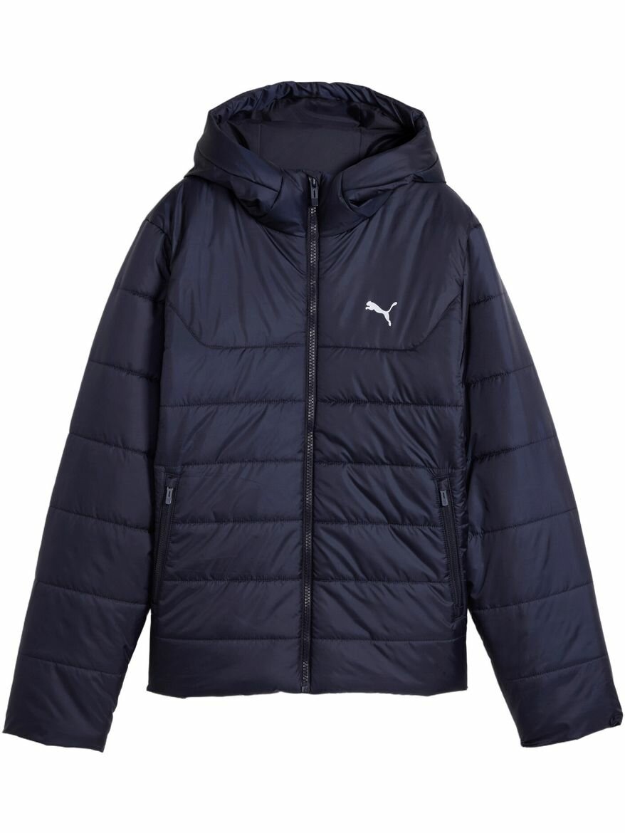 Куртка PUMA ESS Hooded Padded Jacket, размер 140, синий — фото 1