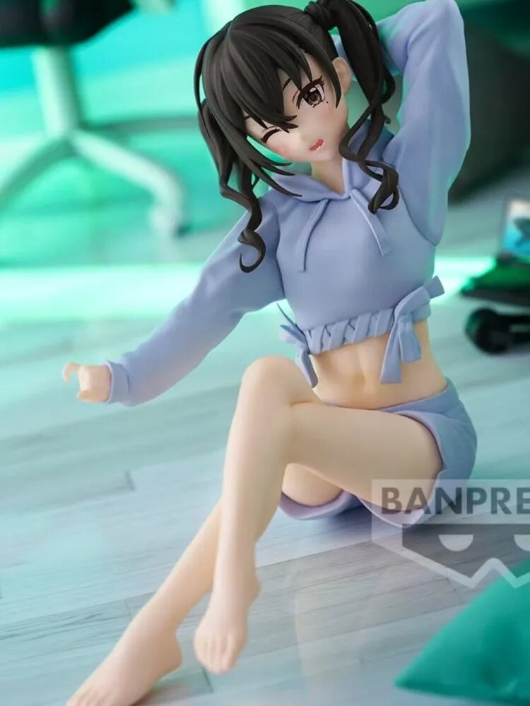 THE IDOLM@STER CINDERELLA GIRLS Saijou Akira фигурка в светло-лиловом кэжуале (10см) BANPRESTO