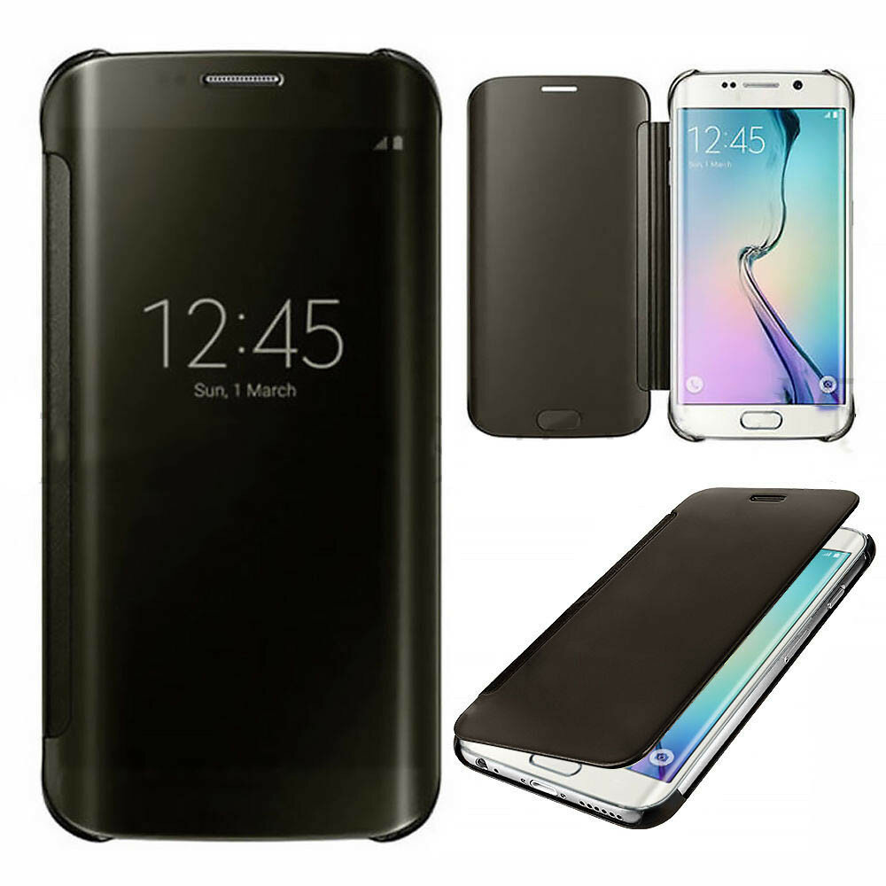Чехол книжка высокого качества для s8/s8 plus от machine crafted черный s6