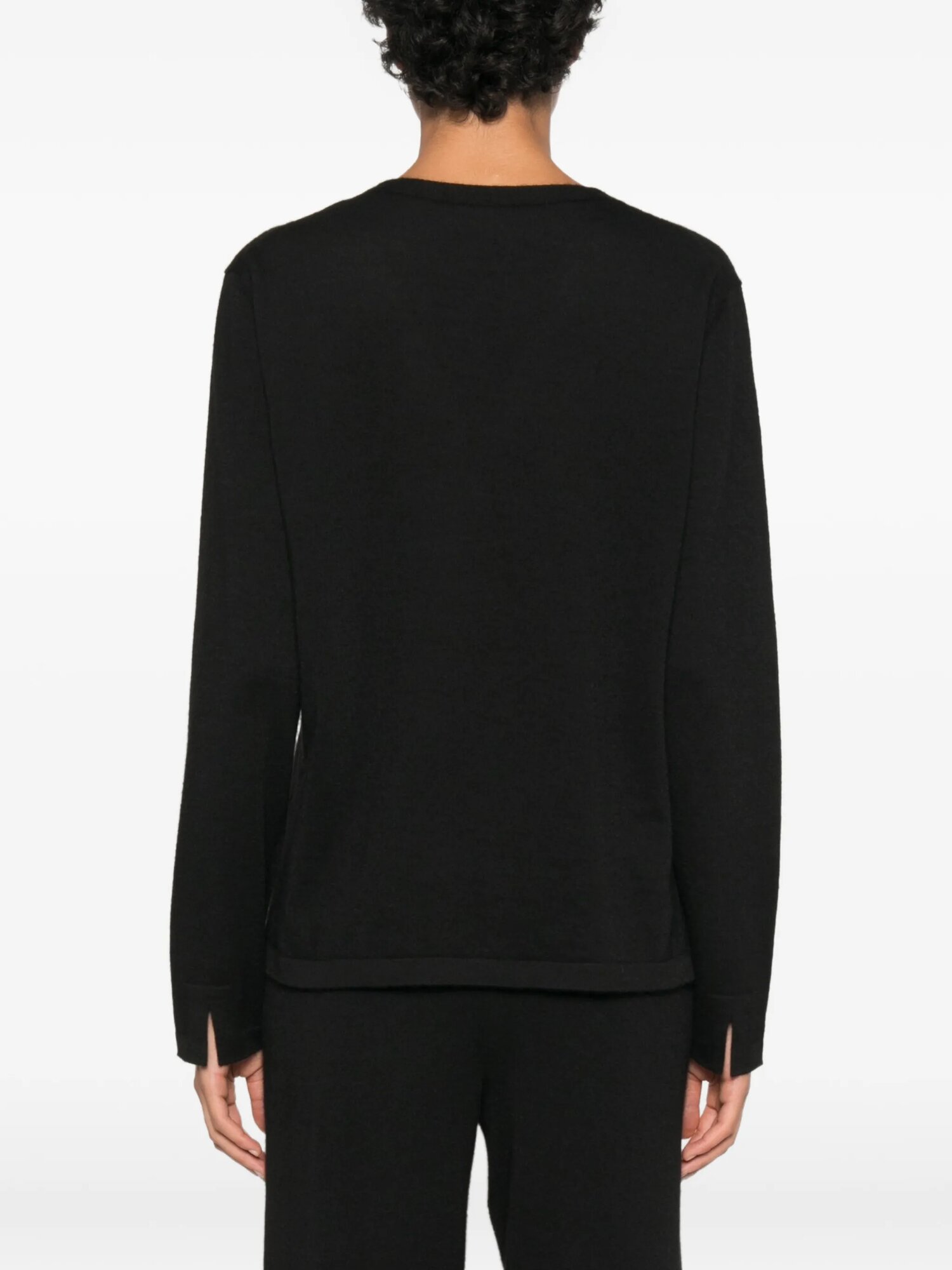 Свитер THE ROW Poesis V-neck sweater, размер 4, , black — фото 1