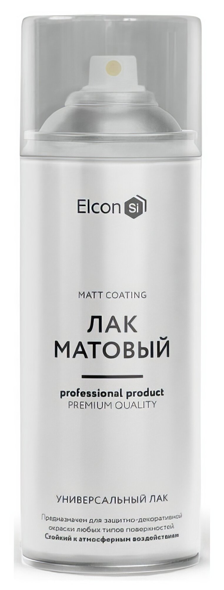 Лак аэрозольный ELCON универсальный 520мл матовый