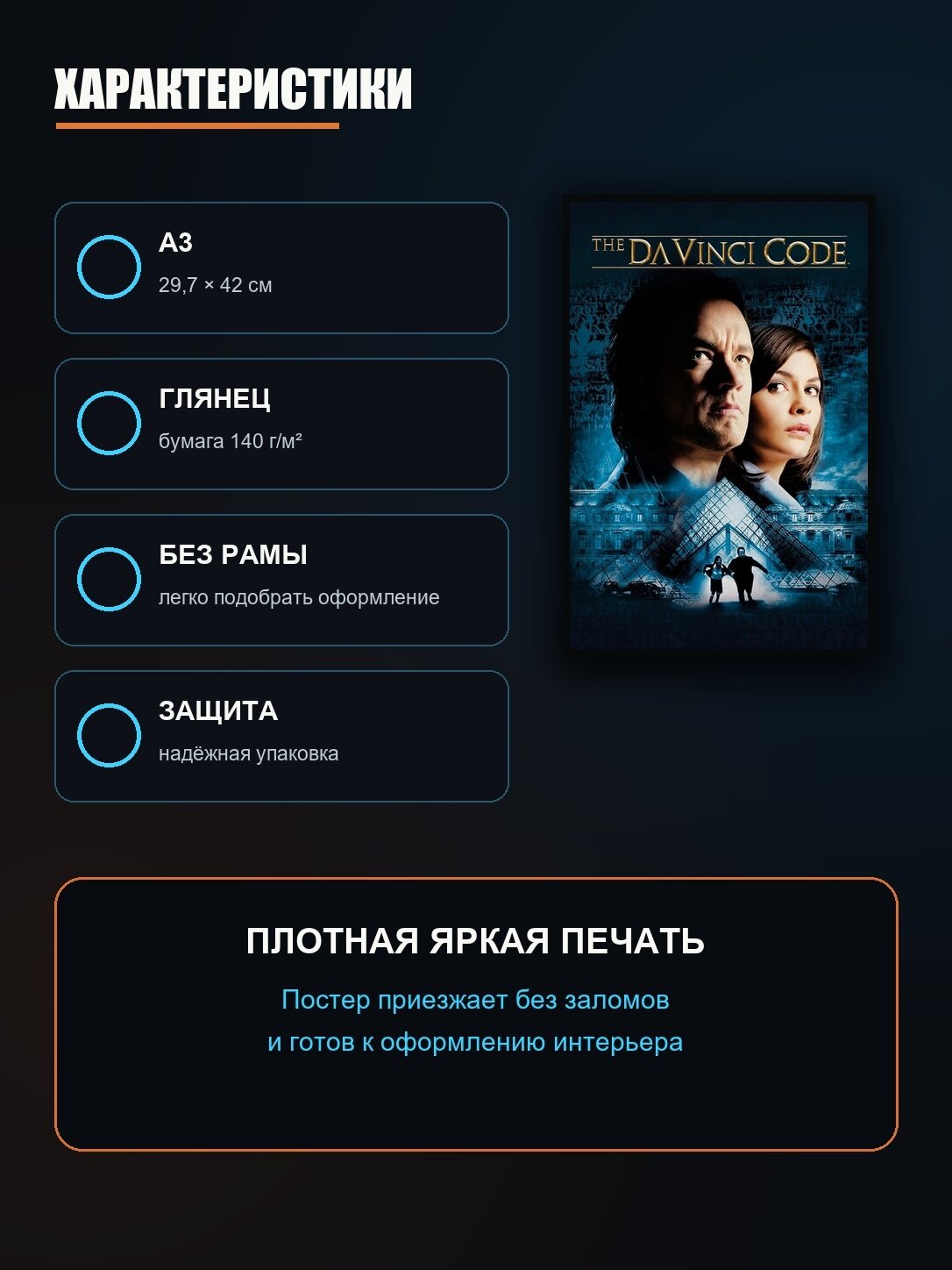 Постер Код да Винчи — фото 1