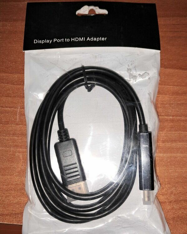 Кабель (штекер HDMI - штекер DISPLAY PORT) 1.8 м, Орбита OT-AVW46