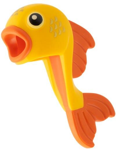 Деталь Lego 114574pb01 Minifigure, Headgear Head Cover, Costume Goldfish, Molded Orange Lips, Tail and Fin, Printed Black Pupils and Gold Scales Pattern