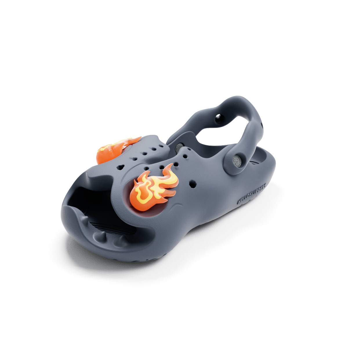 Шлёпанцы HELLOSLIPPERS Mr. Skully Flame Zombie