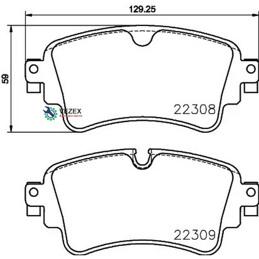 TEXTAR 2230801 Колодки тормозные дисковые