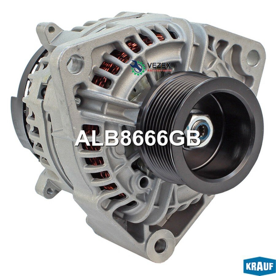KRAUF ALB8666GB генератор ! 24V, 80A, разъем PLUG637, 9 ребер \Omn MB Actros