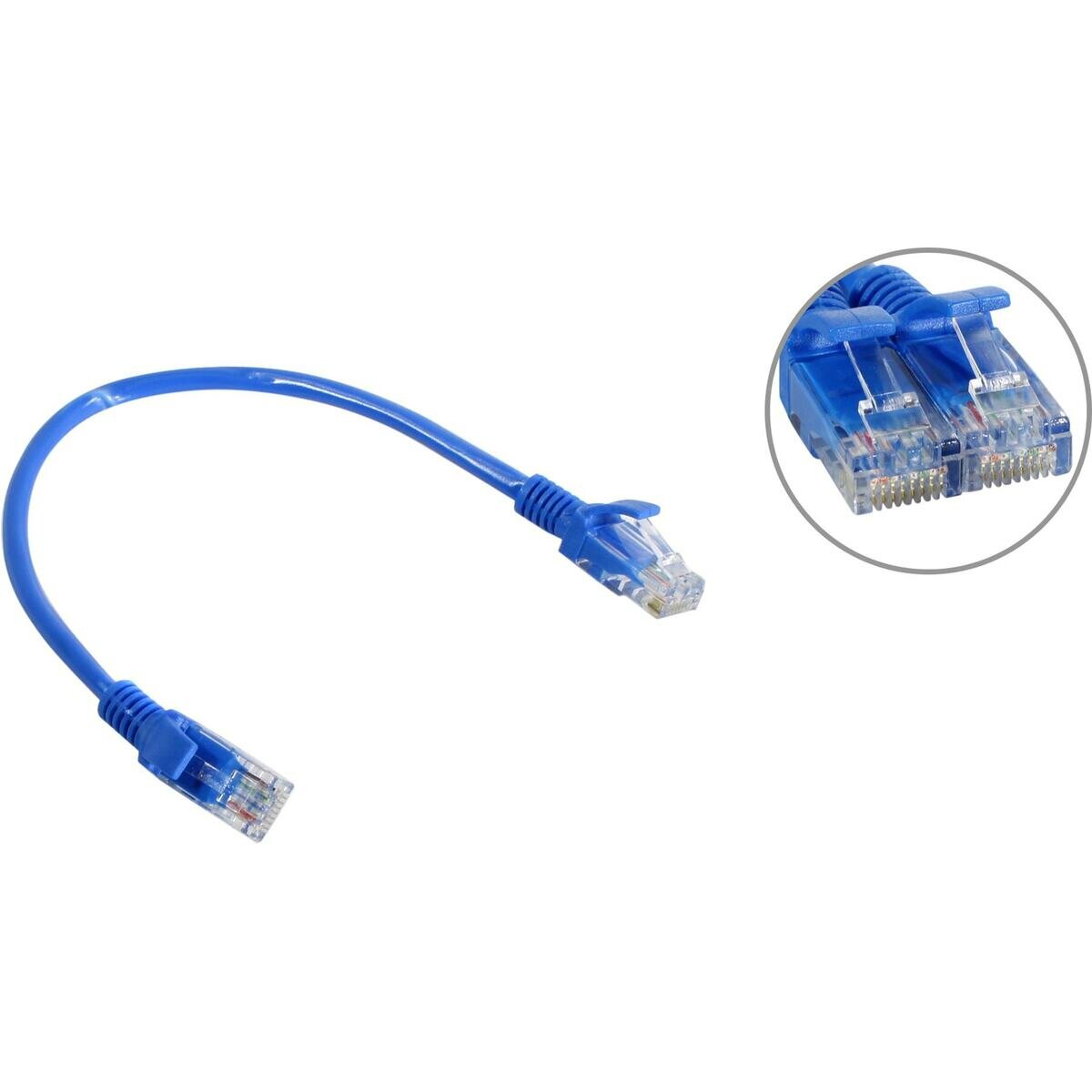 Cablexpert Patch Cord UTP кат.5e, 0.25м, синий