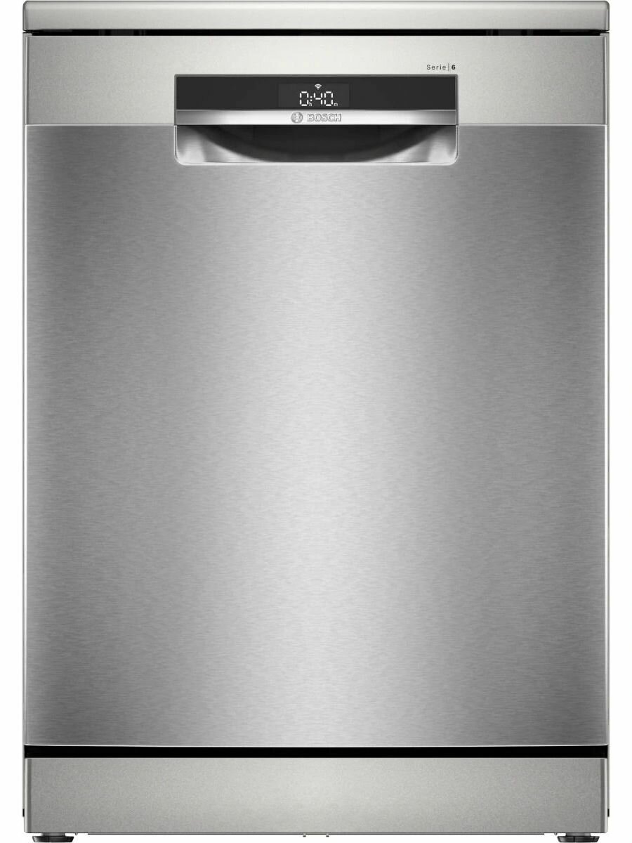 Посудомоечная машина Bosch SMS6EMI38Q, 6 программ, нержавеющая сталь