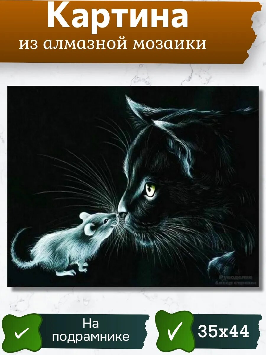 Алмазная мозаика на подрамнике 35х44