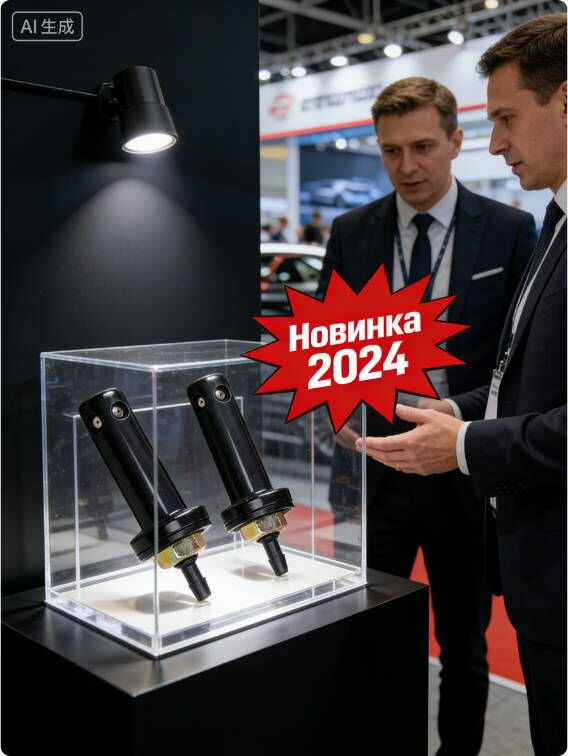 Форсунка омывателя стекла арт.3050, 2 шт. — распыление веером или струёй для SUZUKI, Gazelle Business, Kamaz и др.