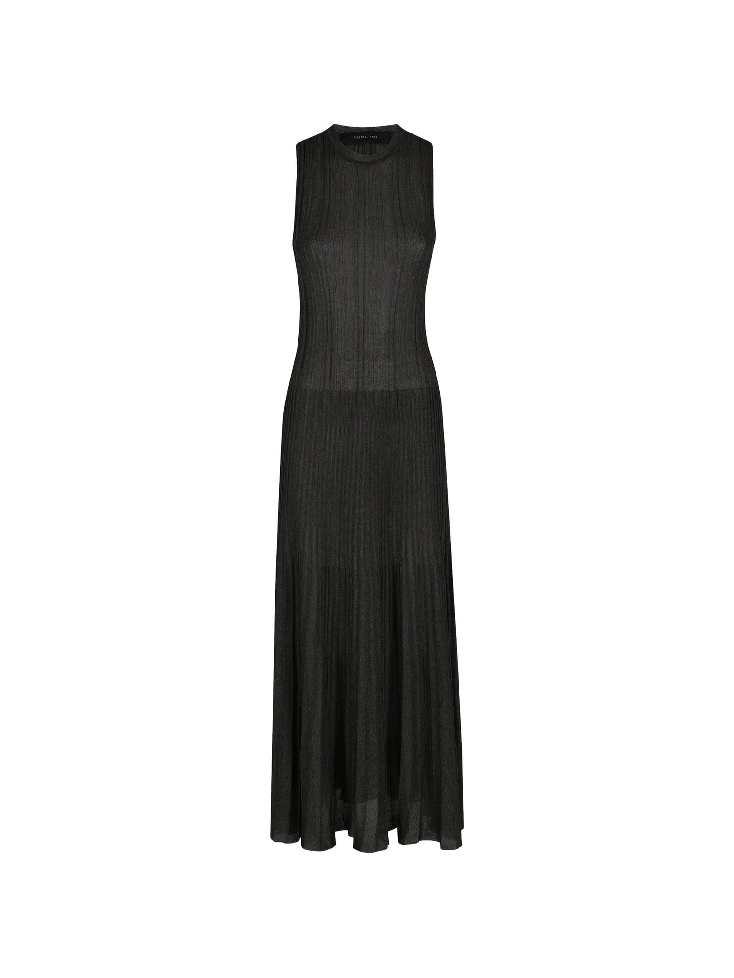 Платье Ribbed-knit sleeveless maxi dress