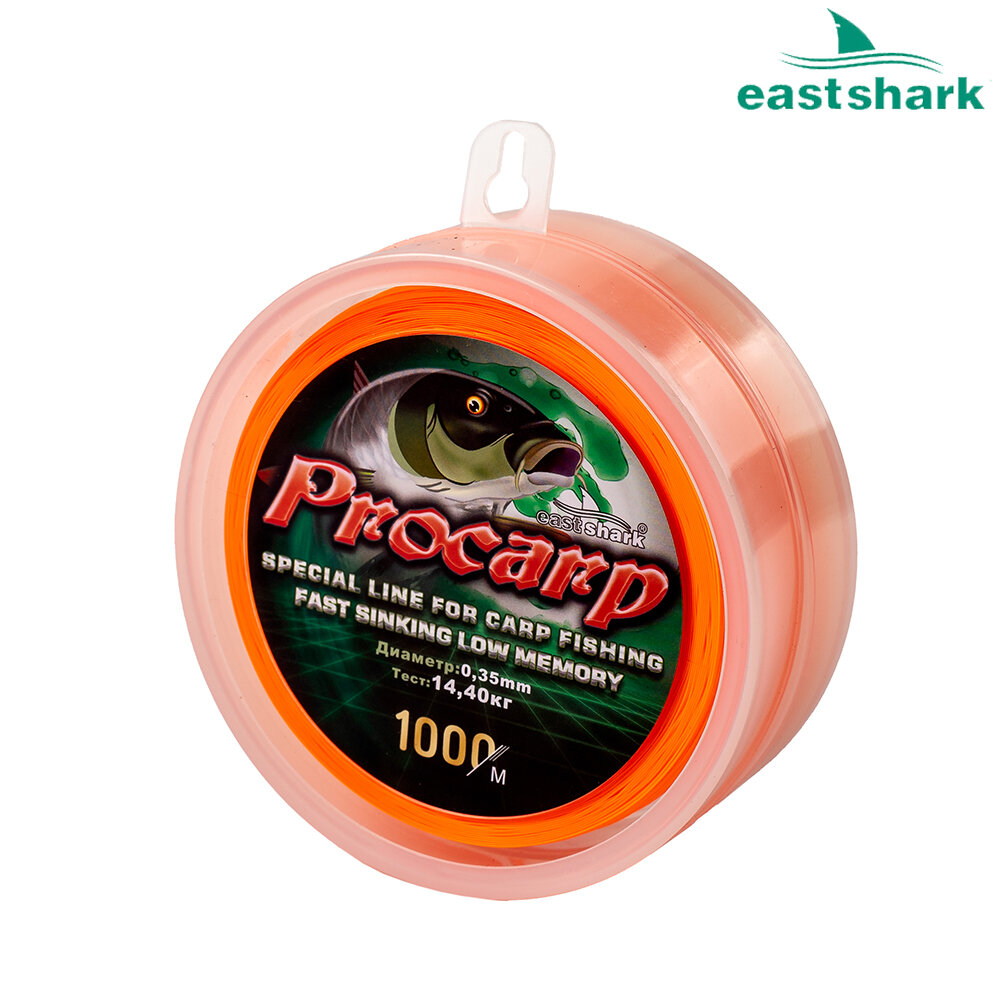 Леска PROCARP 1000м оранжевая 0,30 (Уцененный товар, без скидок и возврата)