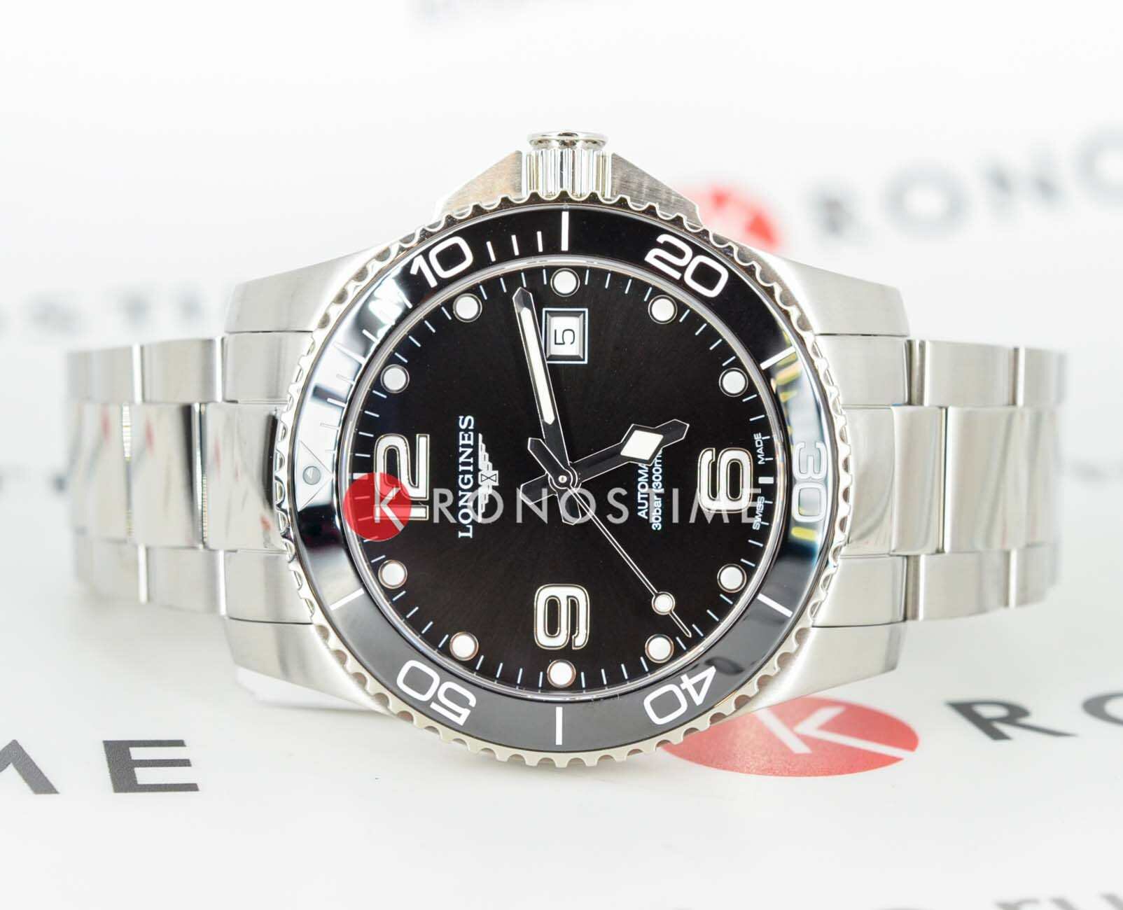 Наручные часы LONGINES, серебристый/черный — фото 1