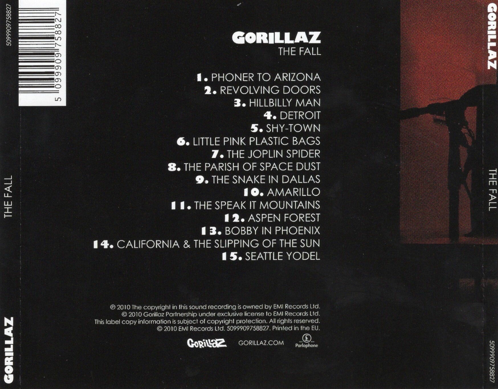 Gorillaz - The Fall 2011, 4-page, CD-Аудио — фото 1