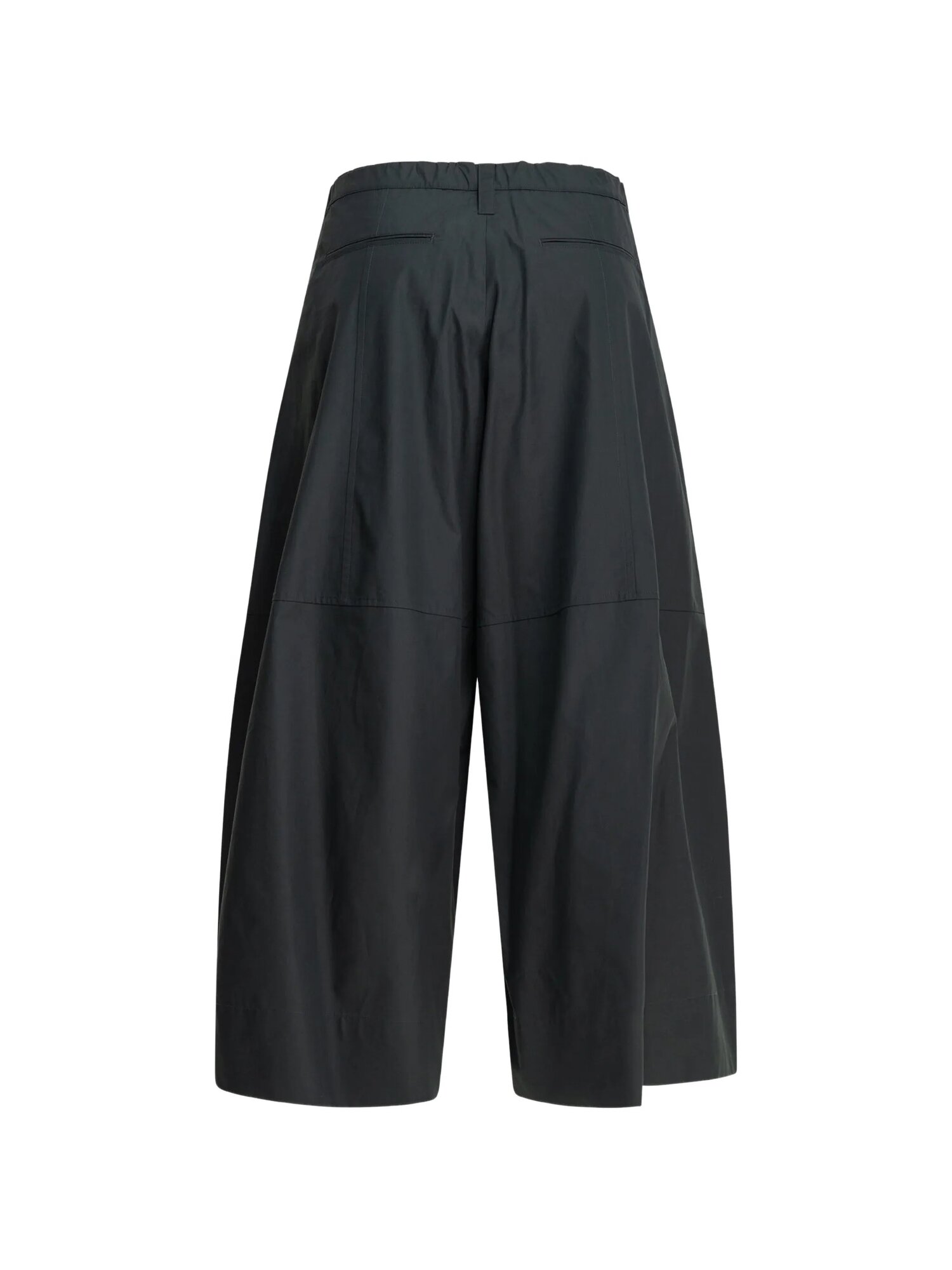 Брюки Max Mara Drawstring-waist cotton trousers, размер 44, серый — фото 1