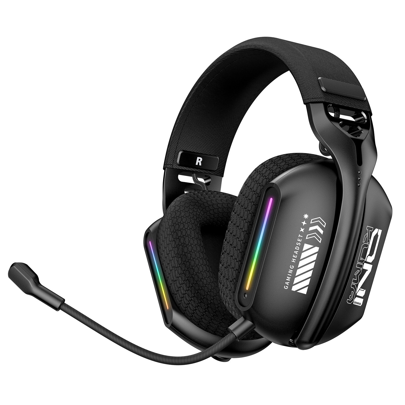 Наушники с микрофоном GT808, Радиоканал, Bluetooth, USB Type-C, 3.5 мм, черный беспроводная гарнитура радионаушники с Type-C