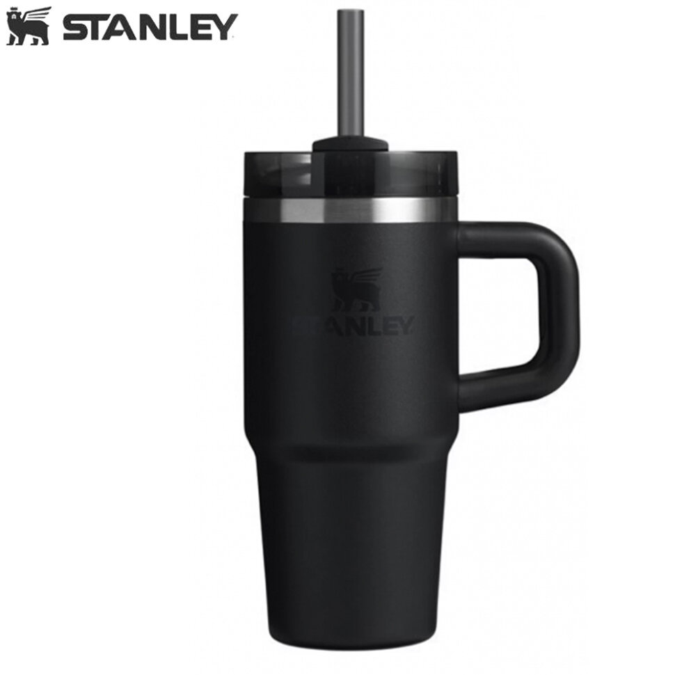 Термокружка Stanley Quencher H2.0 с трубочкой 0,59 L Чёрная