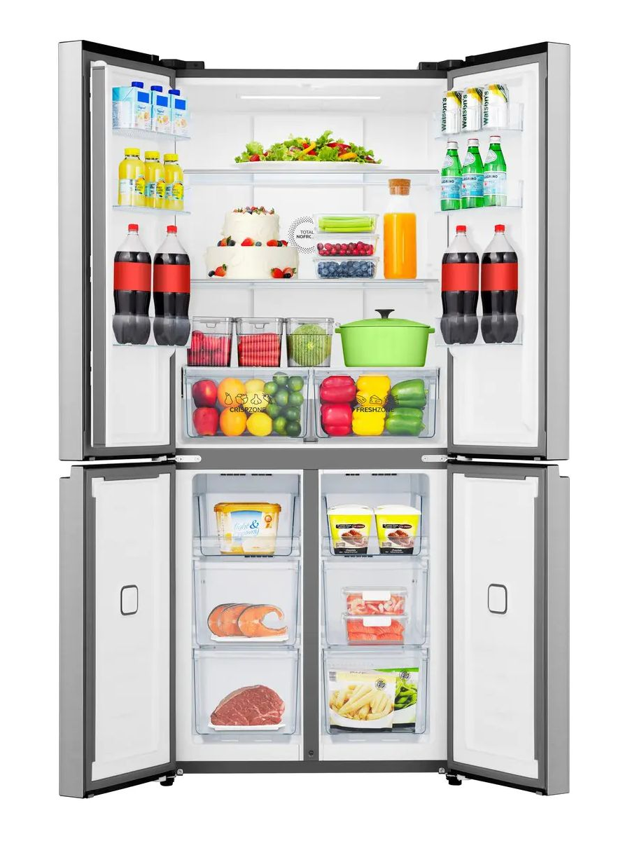 Холодильник Gorenje NRM819E61X двухкамерн. общий объем 499л серый инвертер