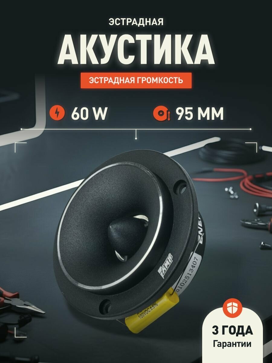 Твиттер рупорный автомобильные AMP MASS TW95