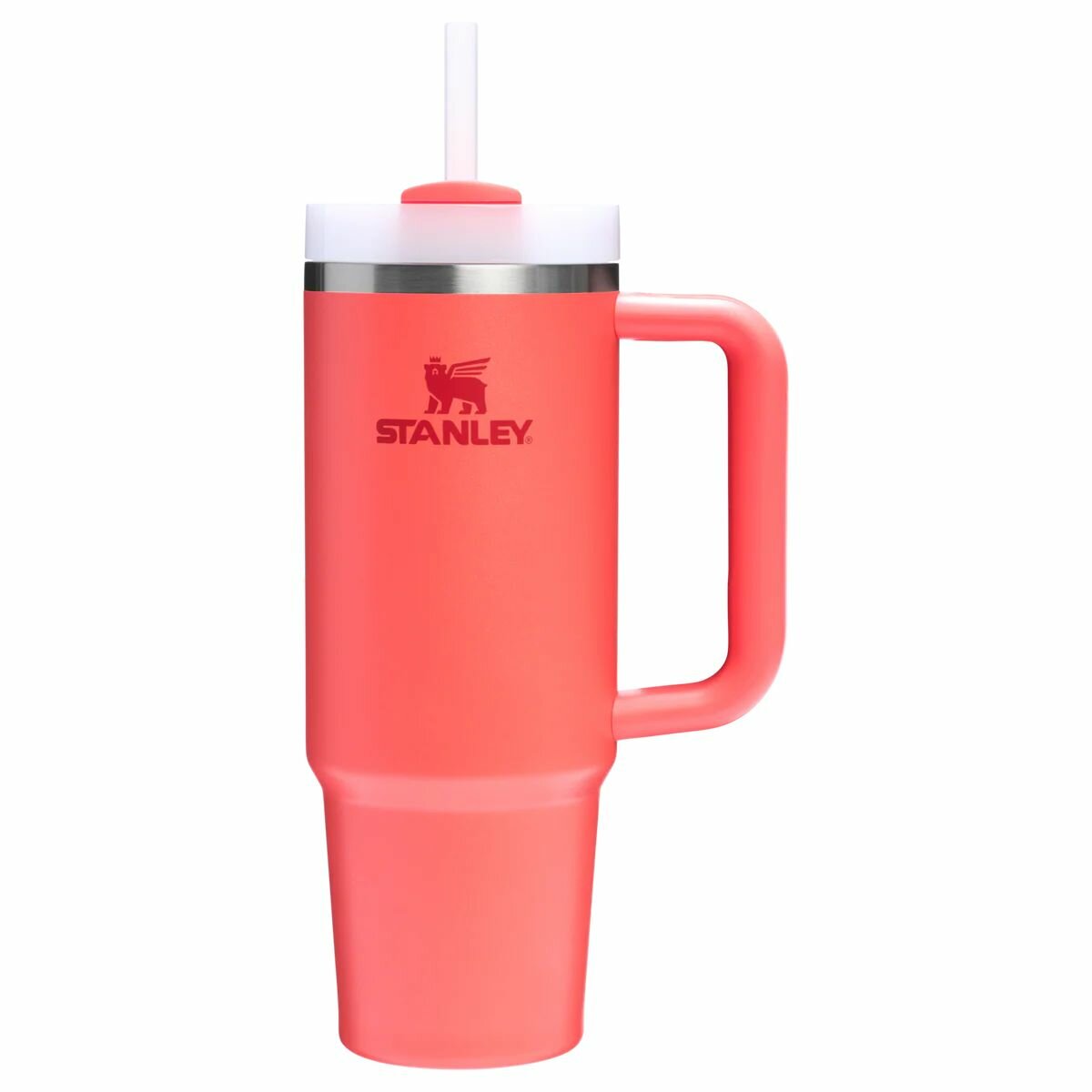 Термокружка STANLEY Quencher H2.0 FlowState Tumbler 0.89L (10-10827-951) с трубочкой, корал