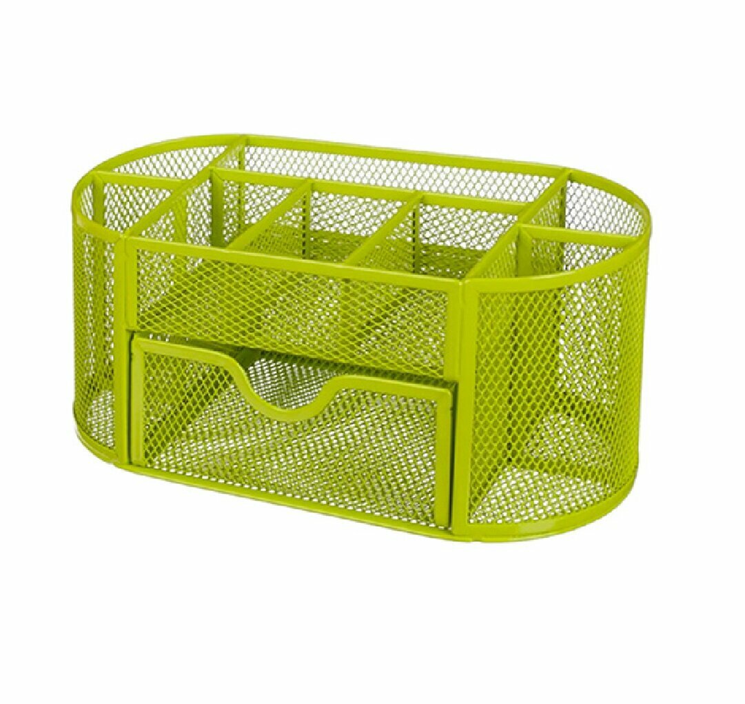 Подставка KWELT "9 отделений", салатовая, металл, 22x11x11 см