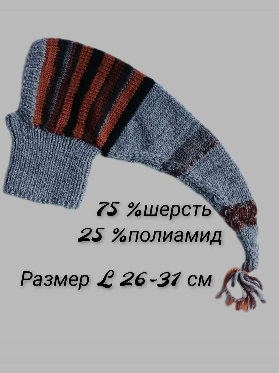 Шапка для собак, ручная работа, 75% шерсти, 25% полиамида, размер L