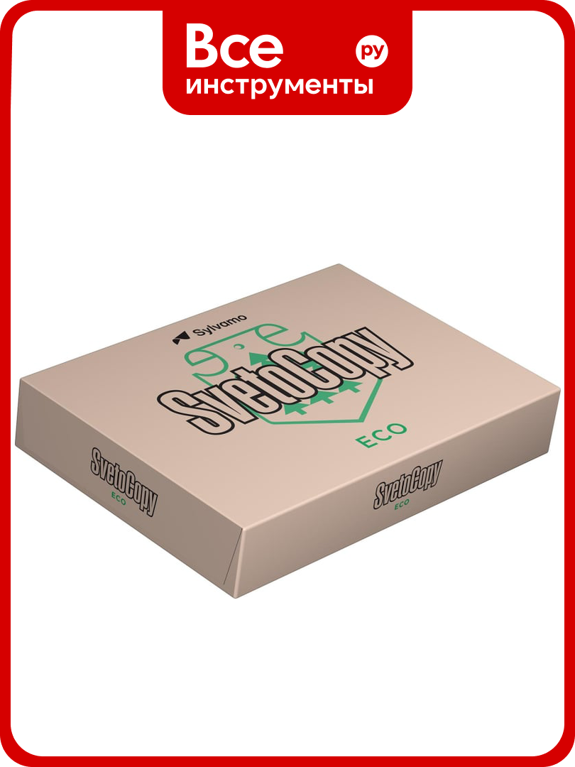 Бумага SvetoCopy (А4, марка С, 80 г/кв. м, 500 л) Эко SVETE080X516