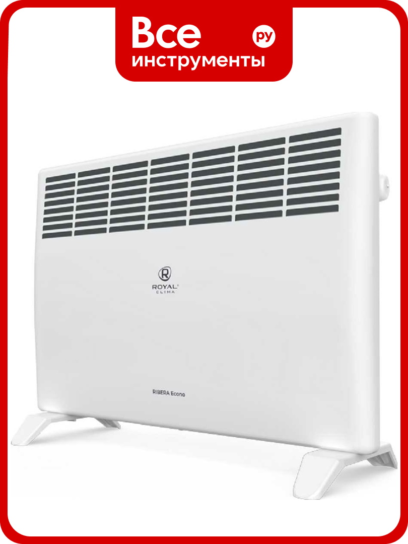 Электрический конвектор Royal Clima RIBERA Econo REC-RE1500M антизамерзание, механический термостат, металлический