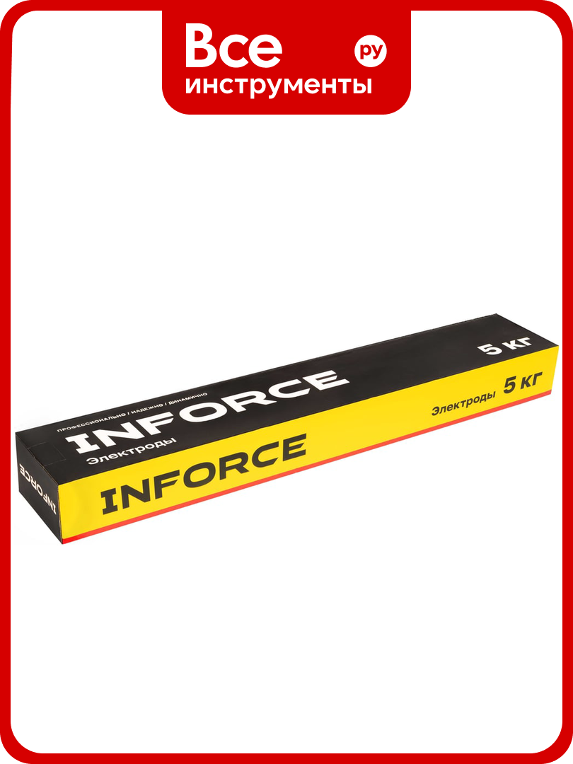 Электроды ОЗС-12 Inforce IWET-4050O-12 листовые, рутиловое покрытие, тип Э46, предназначены для сварки углеродистых