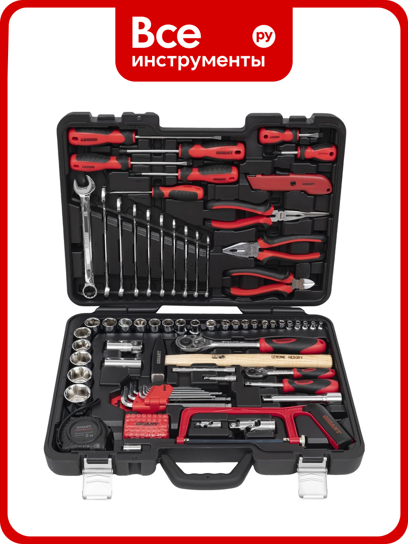 Набор инструментов Gigant Professional 1/2" и 1/4" 101 предмет GPS 101