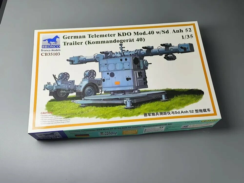 Bronco Model CB35103 1/35 немецкий Телеметр KDO Mod.40 W/Sd. Anh. 52 Трейлер (Команда 40)