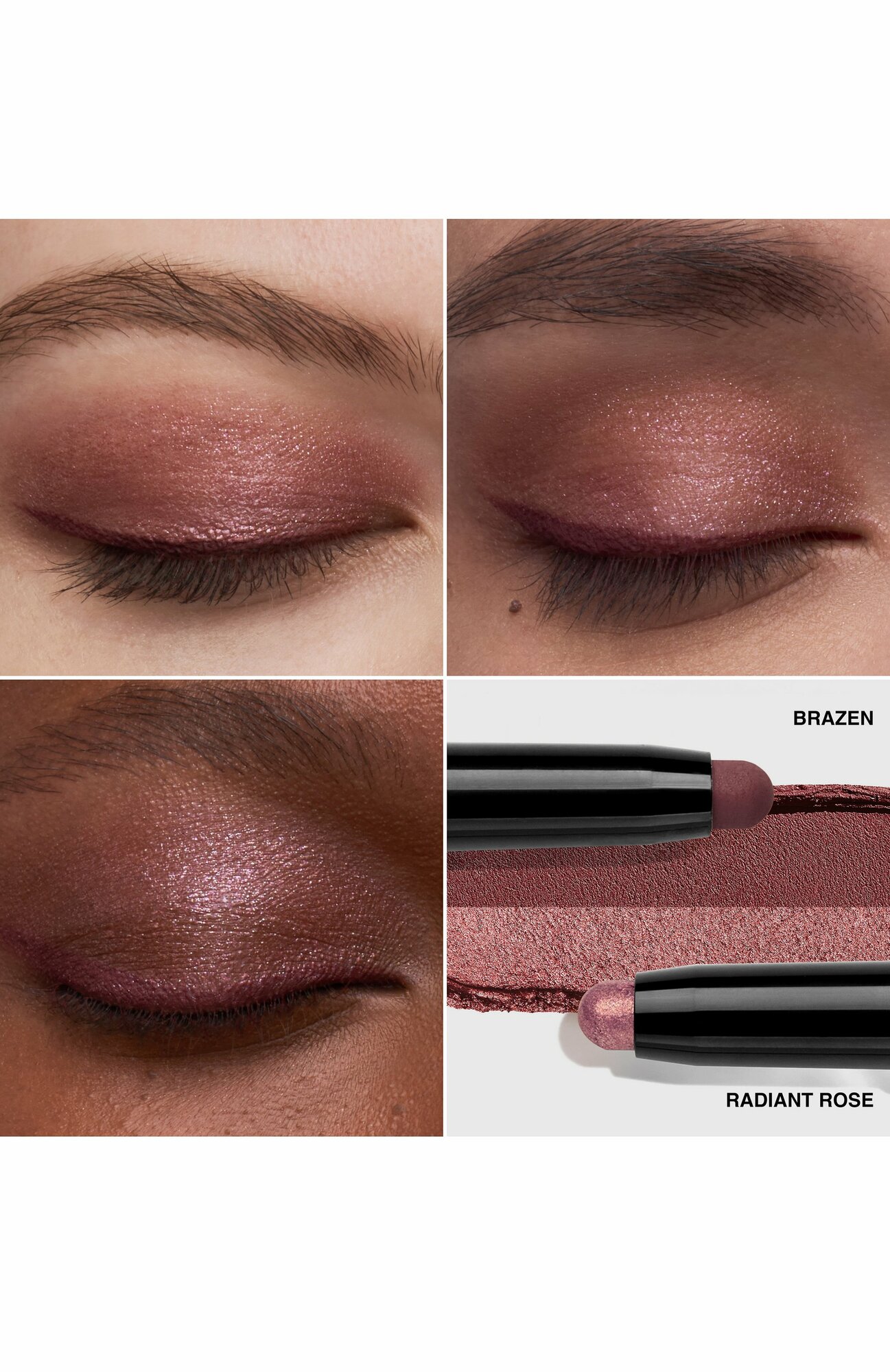 Двусторонние тени-карандаш, оттенок Radiant Rose Shimmer / Brazen Matte (1,6g) Bobbi Brown